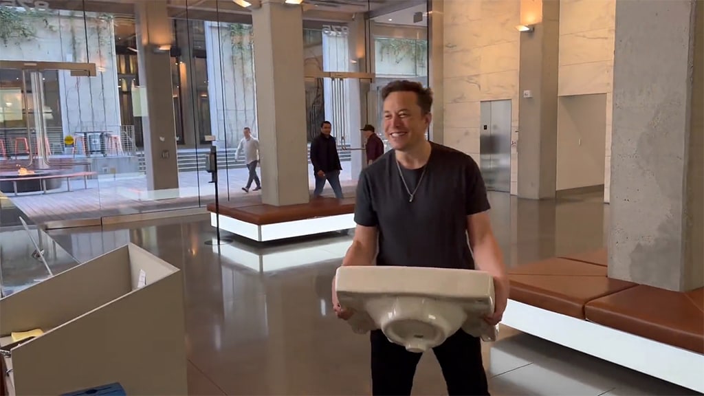 Elon Musk's Twitter HQ entrance video reaches 40 million views in just ...