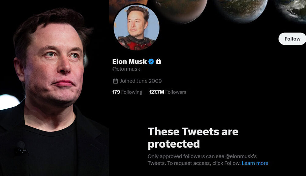 Elon Musk Made His Twitter Account Private [update] Eon Msk